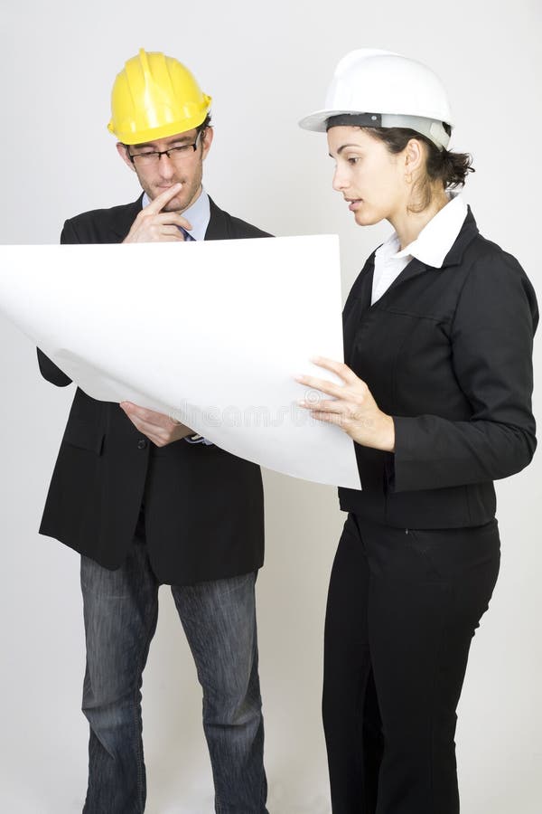 Engineer And Client On Site Stock Image - Image of business ...