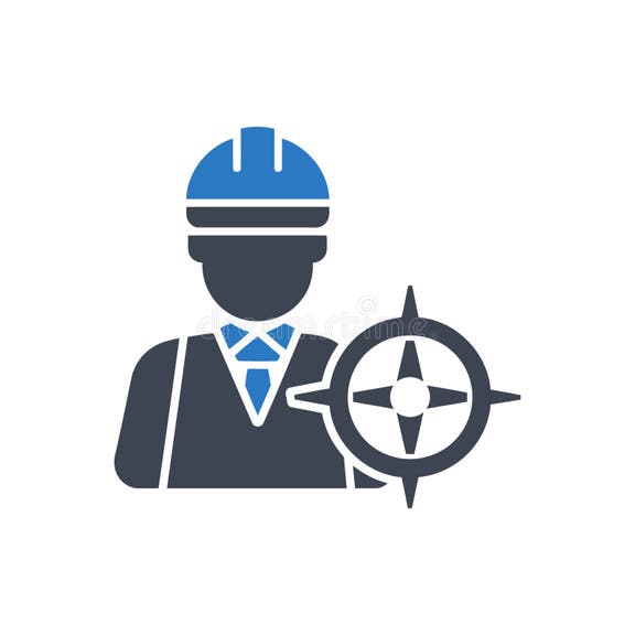 Engineer Compass Icon stock vector. Illustration of blueprint - 361729051