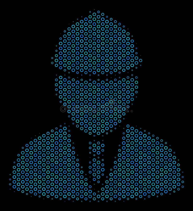 Engineer Composition Icon of Halftone Circles Stock Vector ...