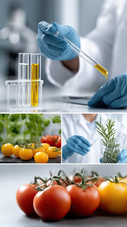 Engineer Conducts Tests on Vegetables Using Test Tubes To Assess Low ...