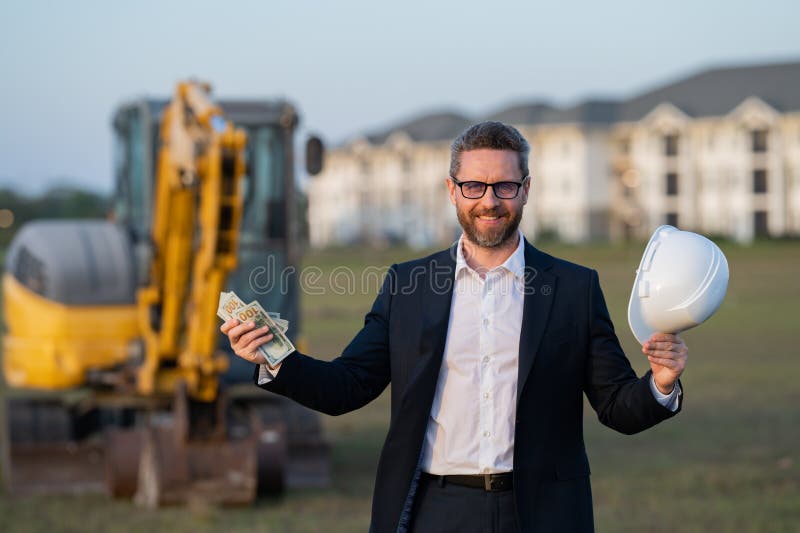 Engineer, Construction Manager or Supervisor at a Construction. Stock ...