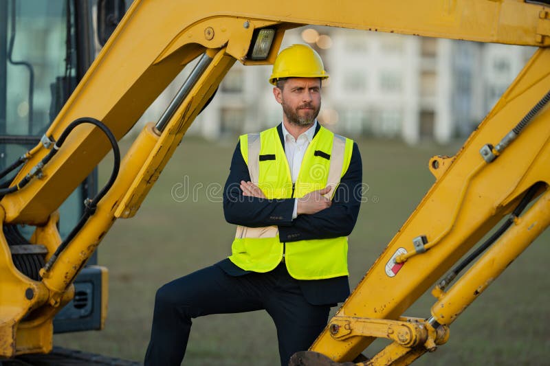 Engineer, Construction Manager or Supervisor at a Construction. Stock ...