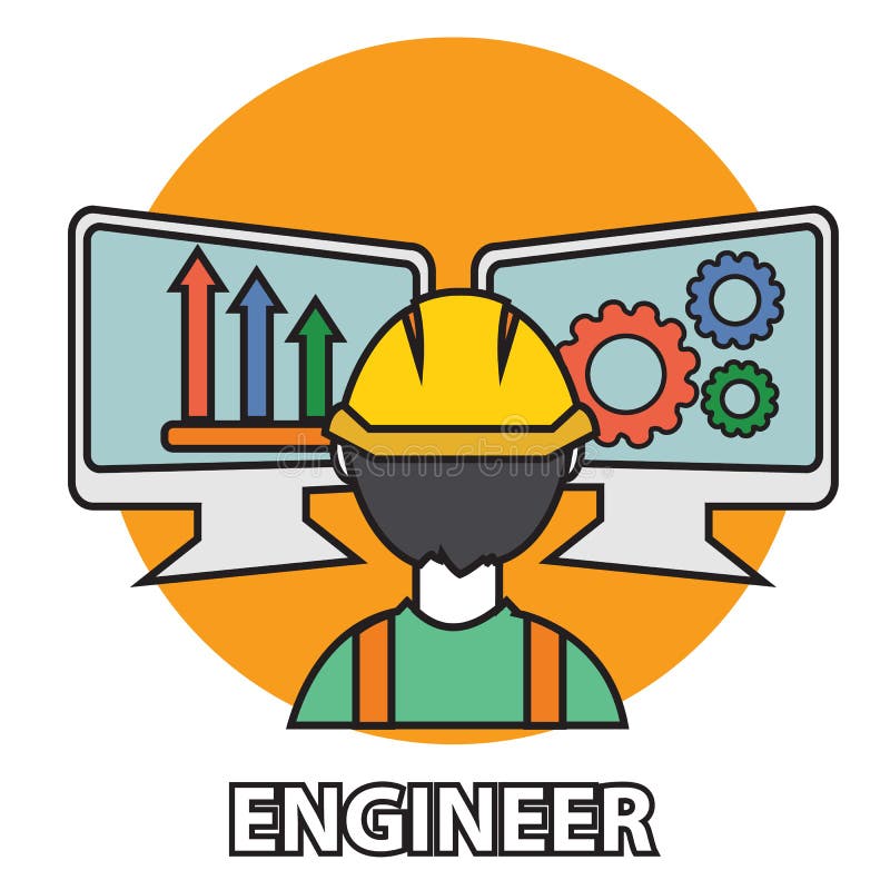 Engineer Construction Manufacturing Worker Stock Vector - Illustration ...