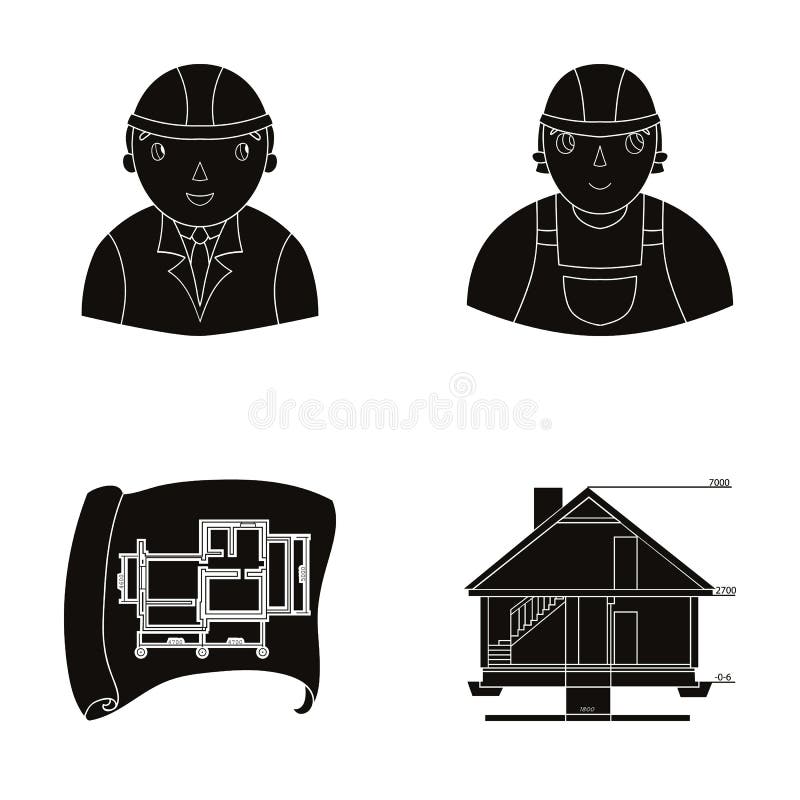 Engineer-constructor, Construction Worker, Site Plan, Technical Drawing ...