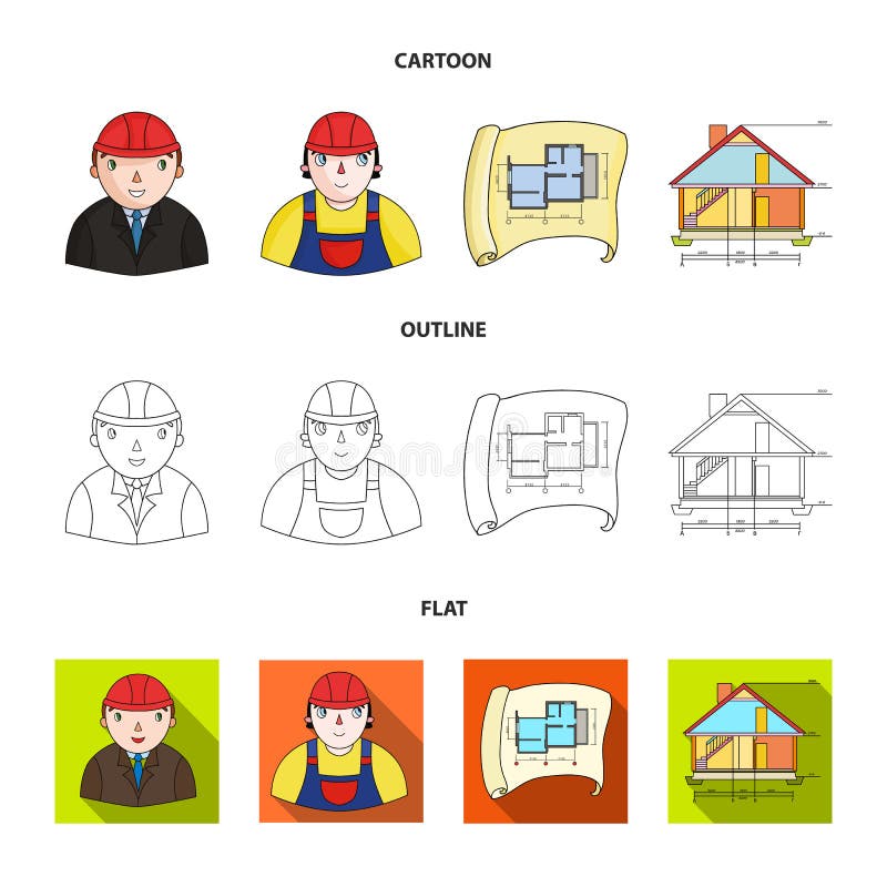 Engineer-constructor, Construction Worker, Site Plan, Technical Drawing ...