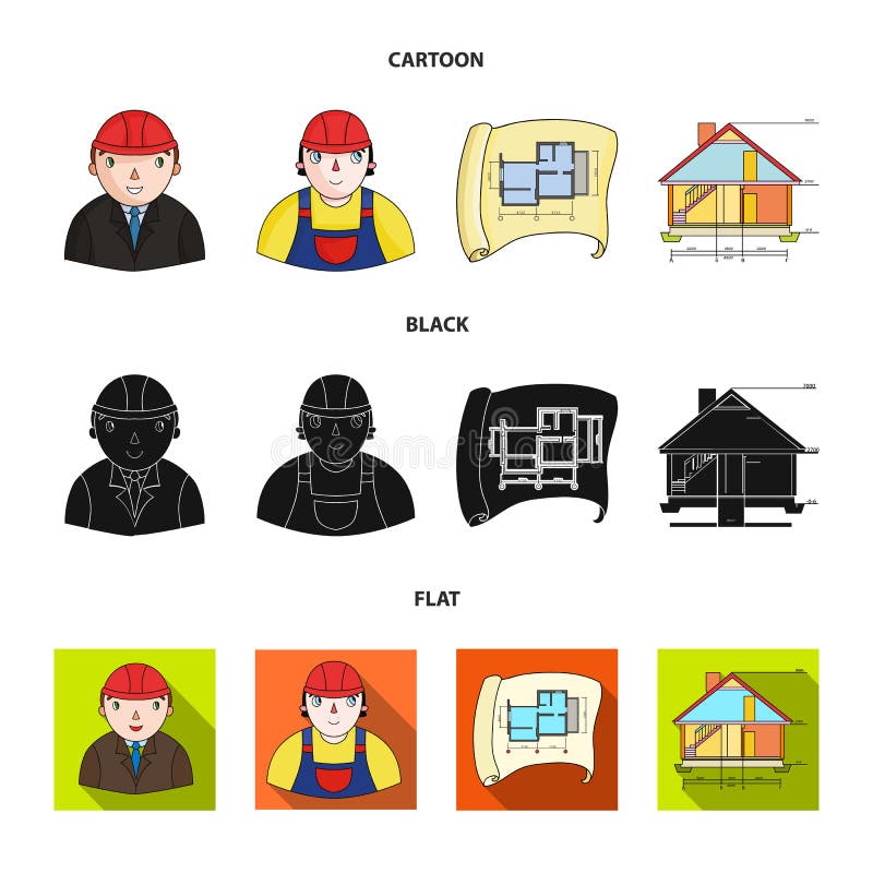 Engineer-constructor, Construction Worker, Site Plan, Technical Drawing ...