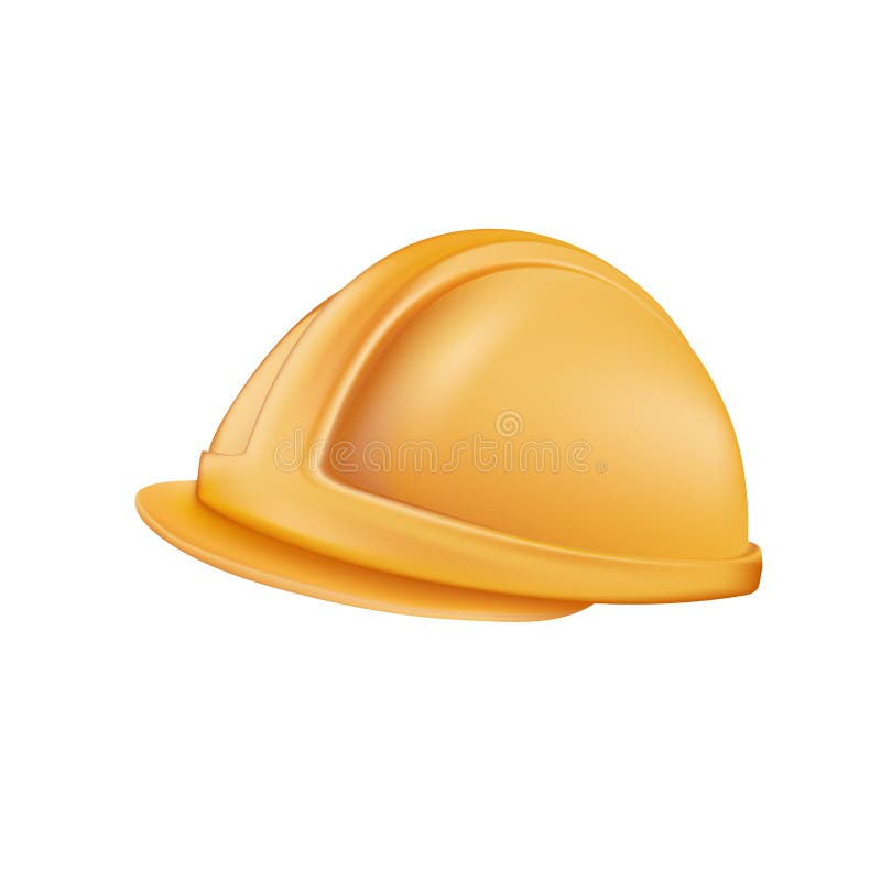 Engineer or Constructor Hardhat 3D Icon. Safety Helmet Icon Isloated on ...