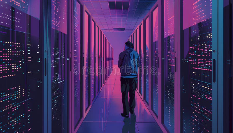 It Engineer / Consultant Working in a Data Center. this Enclosures is a ...