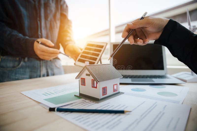 Engineer and Contractor Planning To Install Solar Panel on Building ...