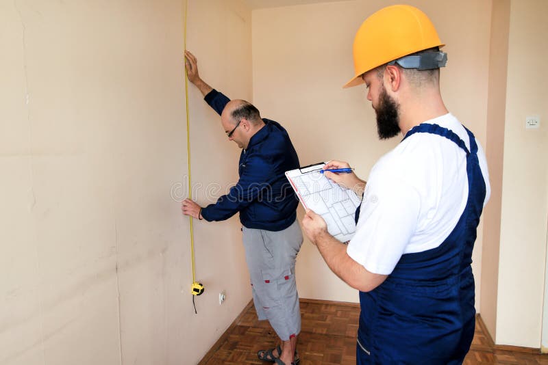 Engineer, Contractor and Project Manager with His Colleague ...