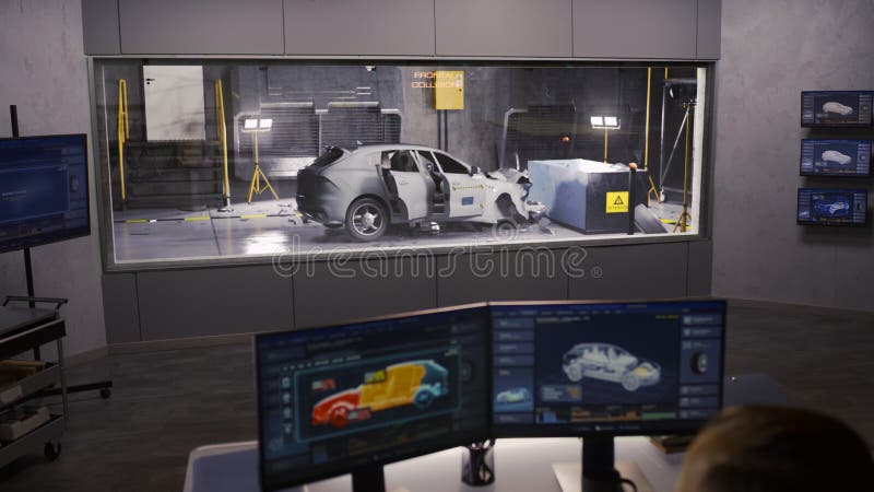 Engineer in crash test lab stock photo. Image of development - 263037702