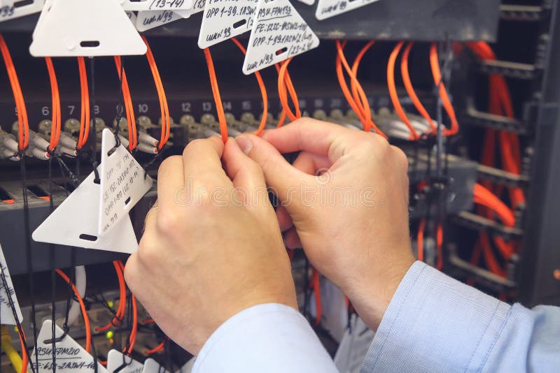 Data Patch Panel stock photo. Image of cable, punch, connectivity ...