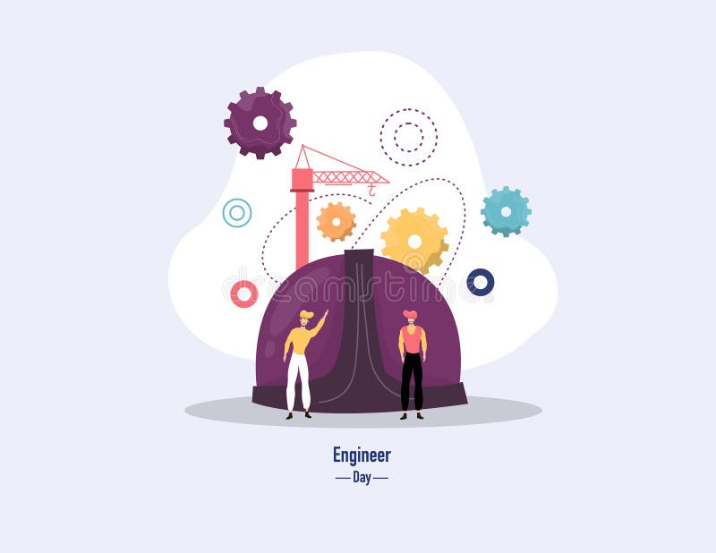 Engineer Day Illustration Vector Design for Day of Engineer Event ...