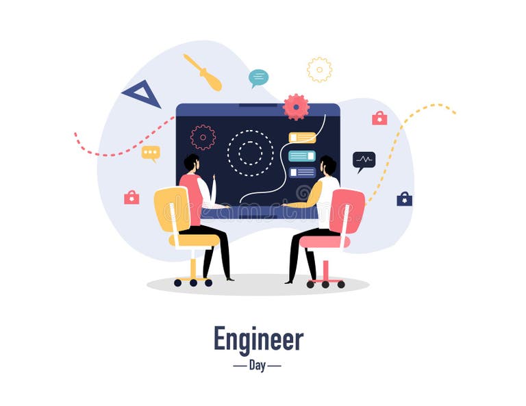 Engineer Day Illustration Vector Design for Day of Engineer Event ...