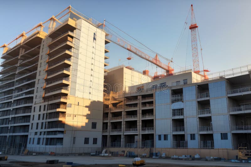 Engineer Deer in a Work Helmet on a Construction Construction of a ...