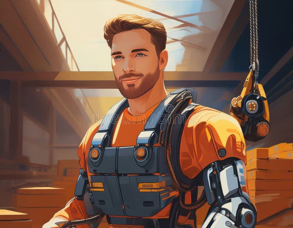 Engineer Demonstrates Advanced Construction Methods in Stock Image ...