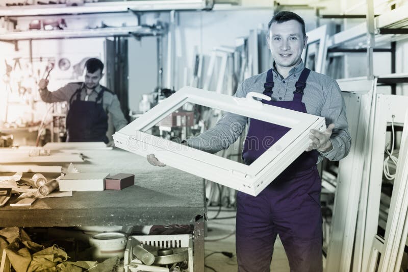 Engineer Demonstrating Window Frame Stock Photos - Free & Royalty-Free ...