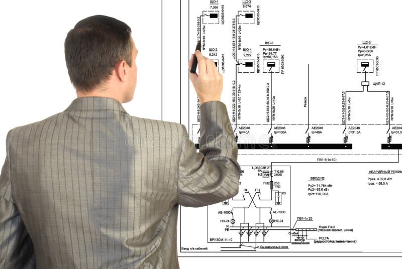 The engineer-designer stock photo. Image of industry - 18435354