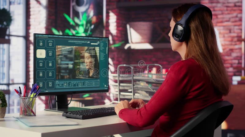 Ai Chat In Ide Generating A C Code For Videogame Stock Footage Video Of Intelligence Code