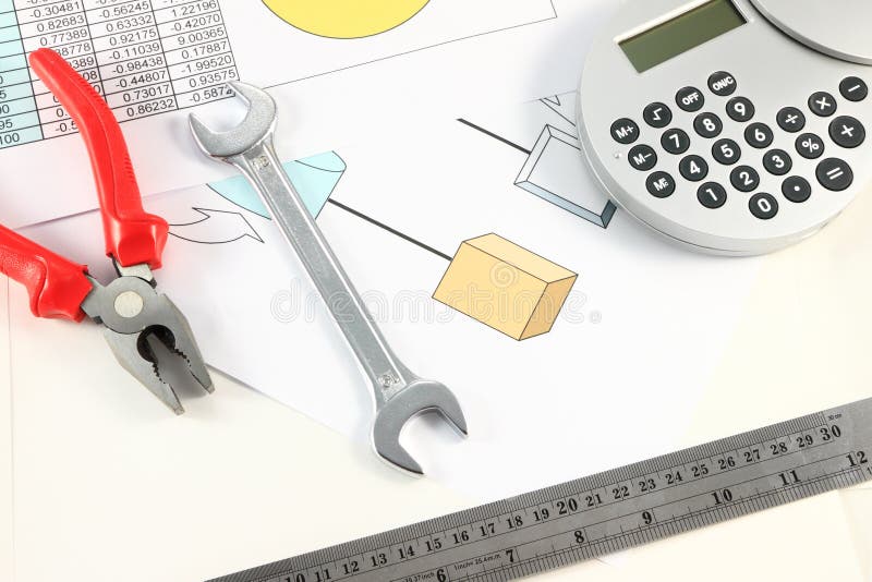 Engineer desktop stock photo. Image of office, busy, finance - 19742778