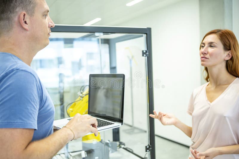Industrial Robots Development Stock Image - Image of maintenance ...