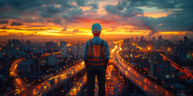 An Engineer Dreams of Future Urban Development while Looking at the ...