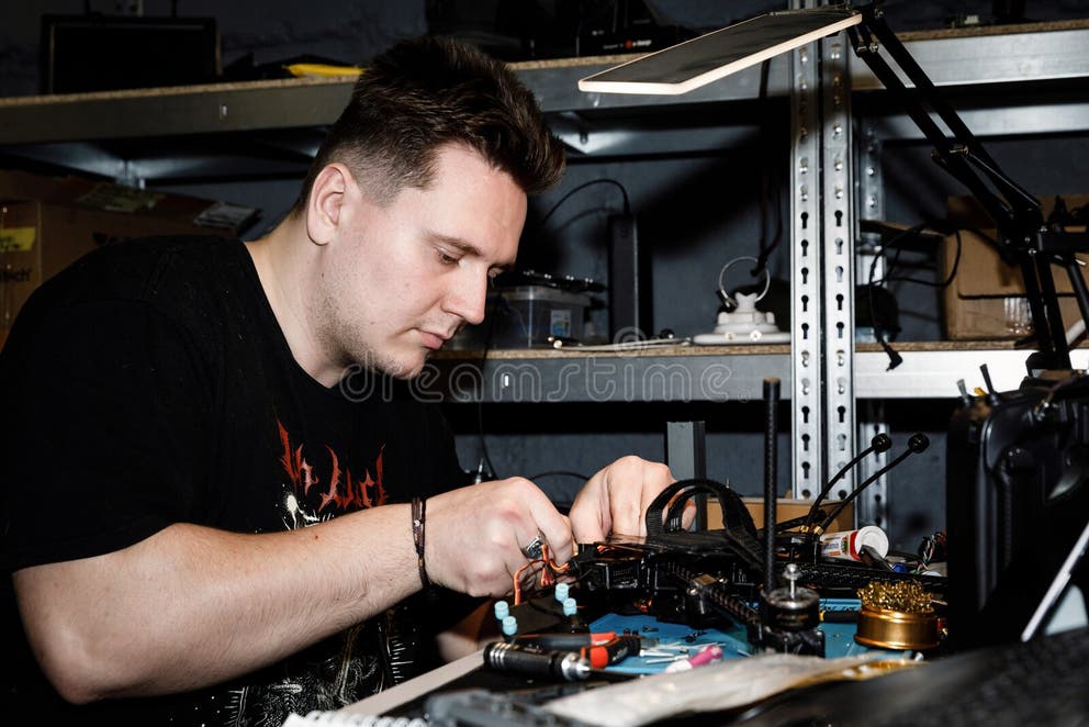Engineer in Drones Workshop of the 93rd Mechanized Brigade, Donetsk Reg ...