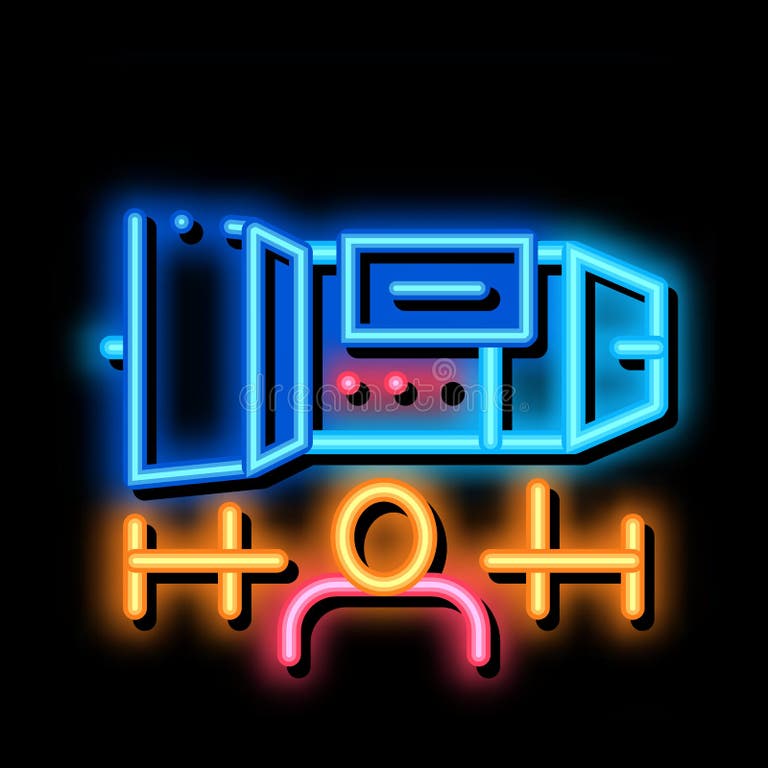 Engineer Engine Neon Glow Icon Illustration Stock Vector - Illustration ...