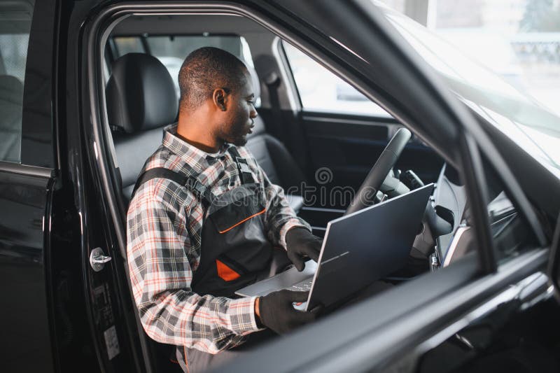 Engineer Expertly Examines Car Motor Using Advanced Mechanical Tools ...