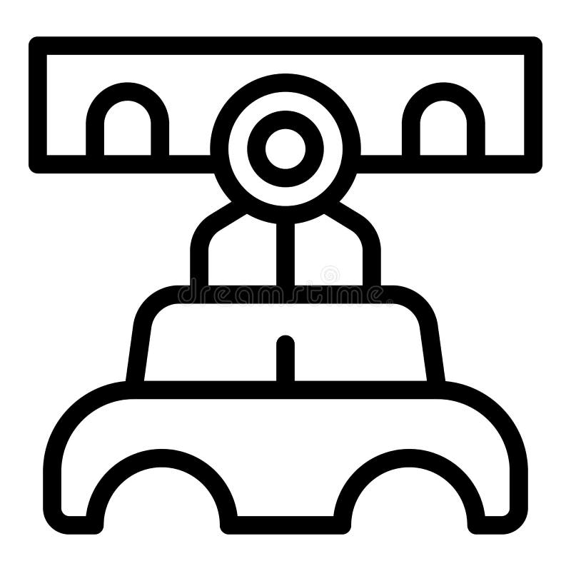 Engineer Factory Equipment Icon Outline Vector Work Machine Stock
