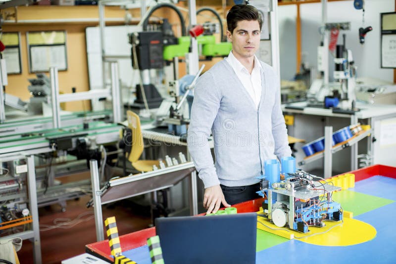 Engineer in the factory stock image. Image of electrical - 55278899