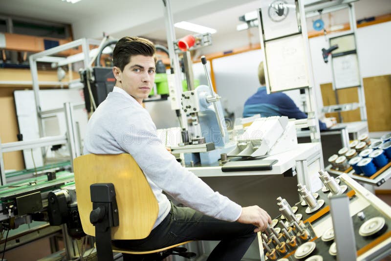 Engineer in the factory stock image. Image of expertise - 53119593