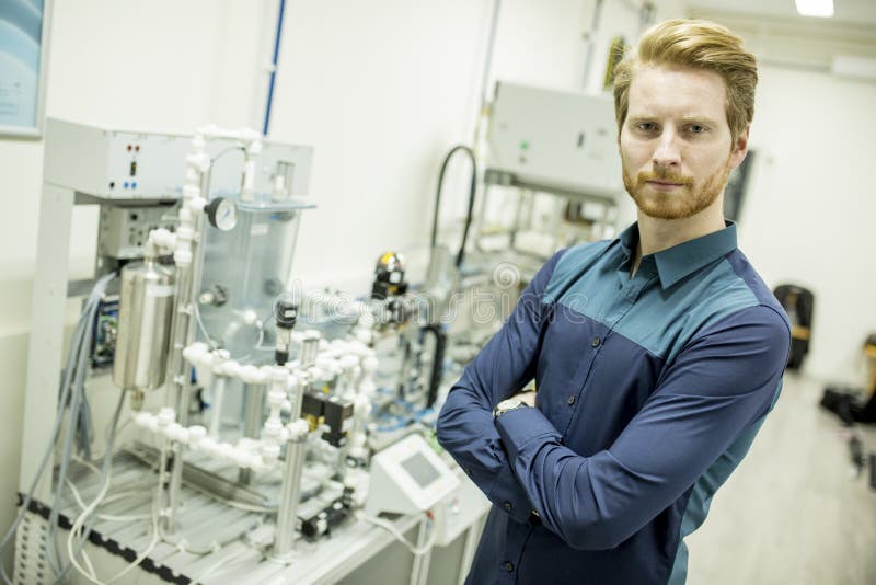 Engineer in the factory stock image. Image of manufacturing - 53109893