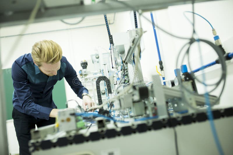 Engineer in the factory stock photo. Image of production - 60973068