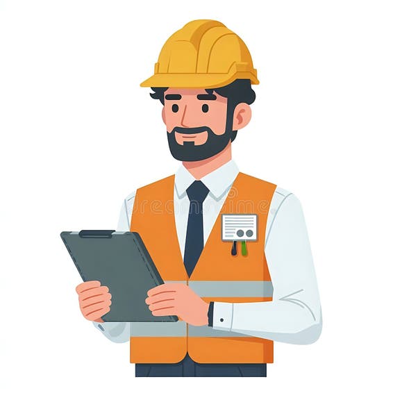 Engineer, Flat Style Illustration Stock Illustration - Illustration of ...