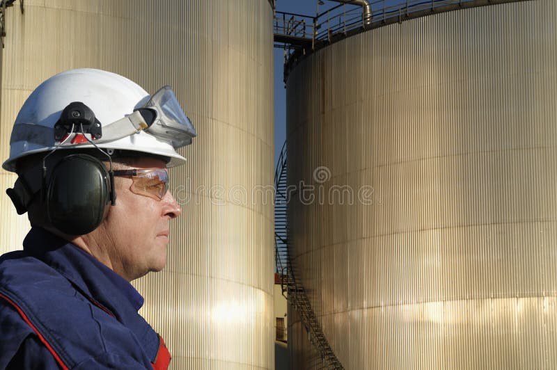 Engineer, Oil, Fuel and Gas Stock Photo - Image of industry, technology ...