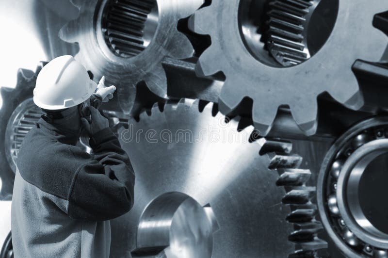 Engineer and Gear Parts Idea Stock Image - Image of cogwheel, idea: 3304455