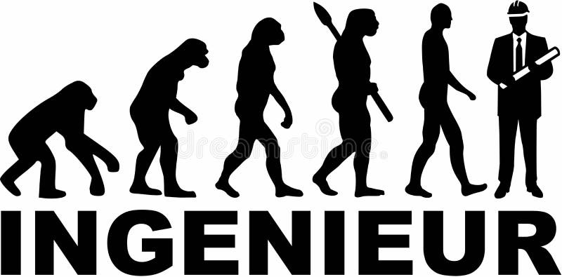 Engineer German Evolution stock vector. Illustration of builder - 107097578