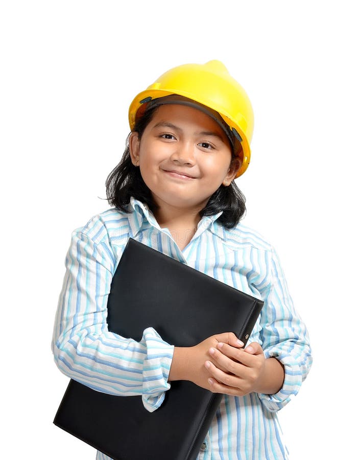 Engineer Girl 02 stock image. Image of beautiful, construction - 20105943