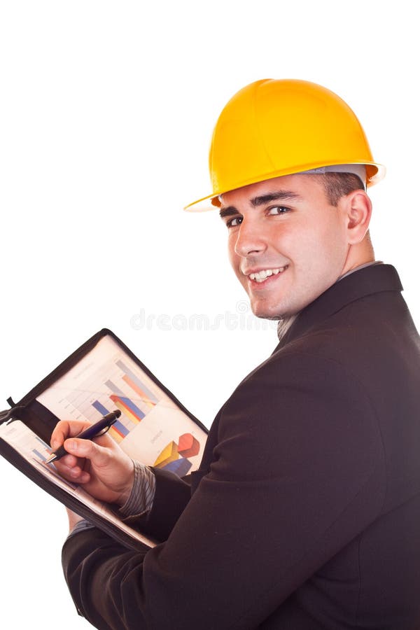 Young engineer stock photo. Image of building, manual - 16005278