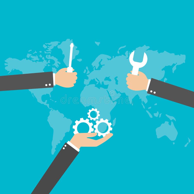 Engineer Hand Fix Plan Tool Vector Stock Illustrations – 14 Engineer ...