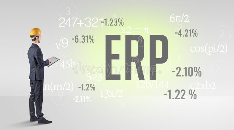 Engineer in Hard Hat with Abbreviation Stock Photo - Image of media ...