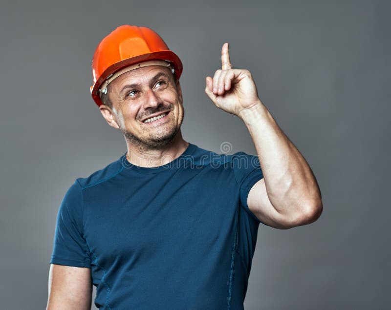 Engineer Pointing Upwards Stock Photos - Free & Royalty-Free Stock ...