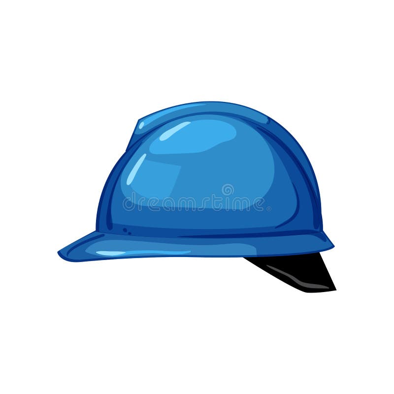 Engineer Helmet Builder Cartoon Vector Illustration Stock Vector ...