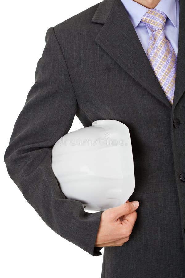 Engineer with Helmet, Close-up without Face Stock Photo - Image of ...