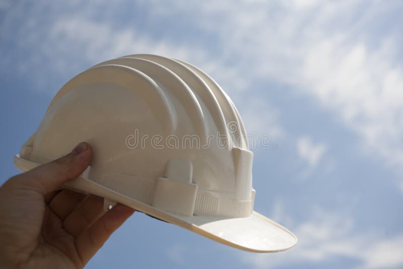 Engineer helmet stock image. Image of holding, equipment - 50084285