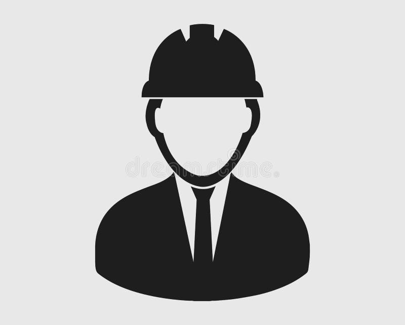 Male Engineer Icon with Circle Shape. Stock Vector - Illustration of ...