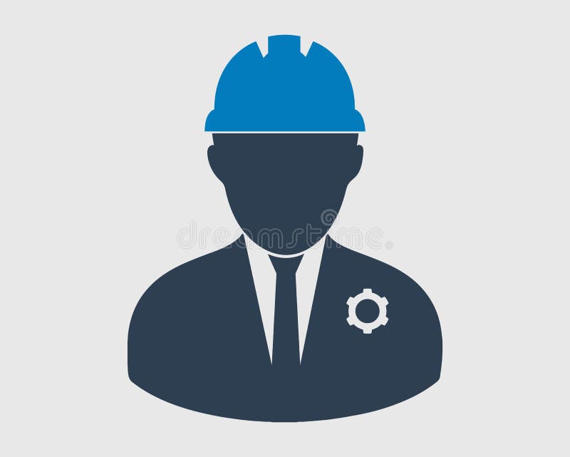 Male Engineer Icon. stock vector. Illustration of avatar - 133431732