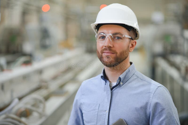 Engineer,Industry and Construction Concept. Portrait of Caucasian ...