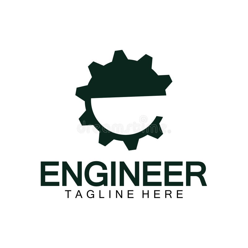 Engineer Logo Design, Letter E Gear Logo, Engineer Logo with Letter E ...